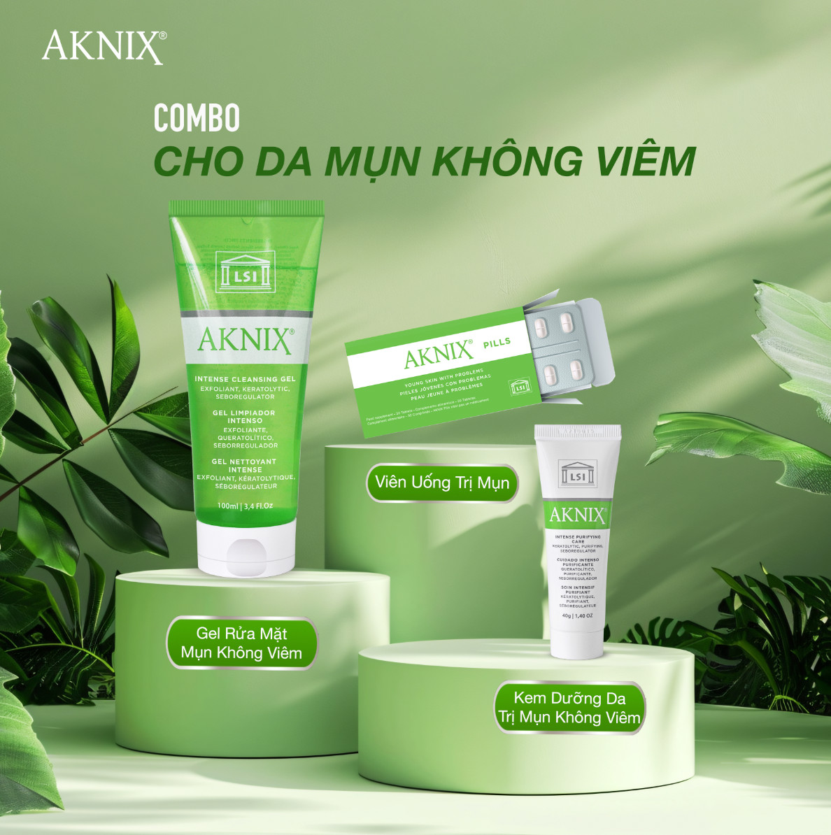 Aknix; tầm nhìn; sứ mệnh, Aknix điều trị mụn trứng cá đỏ